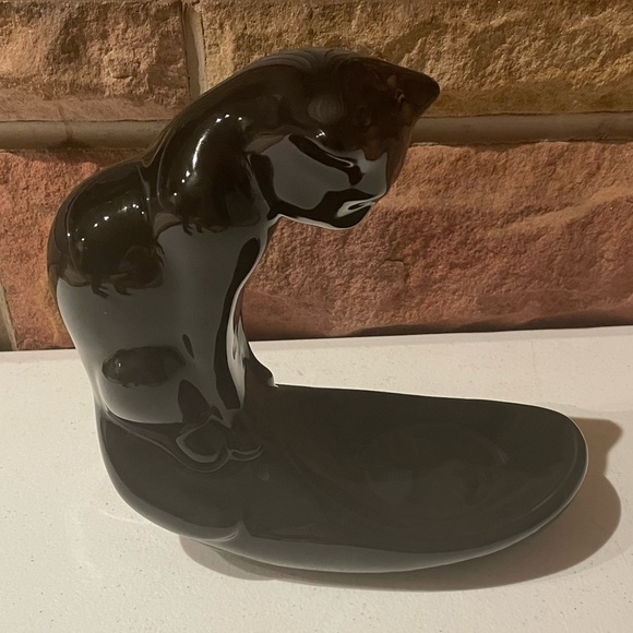 Haeger | Accents | Vintage Royal Haeger Art Pottery Black Cat Figure ...